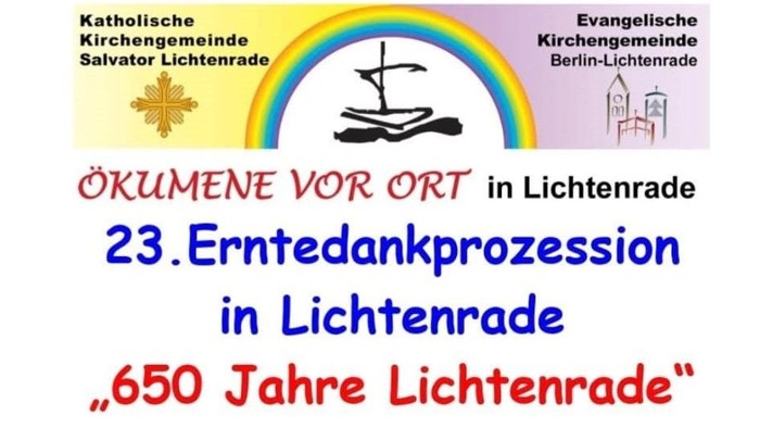 23. Erntedankprozession in Lichtenrade am 27.09.2025