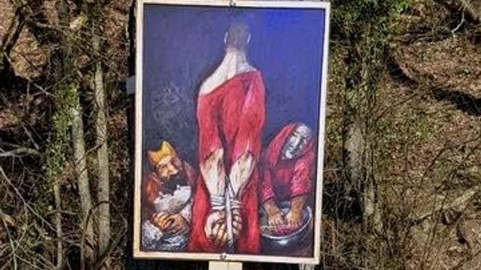 Eröffnung des Kreuzweg im Hain