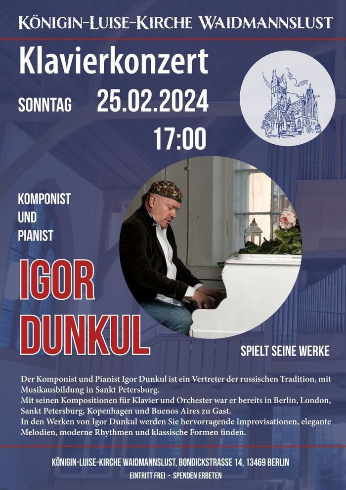 Klavierkonzert in Waidmannslust